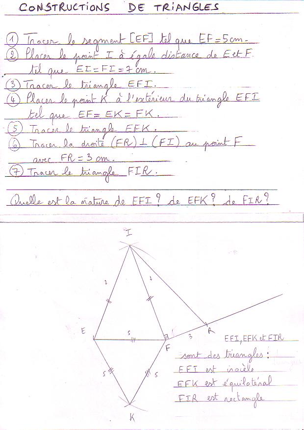 CM2B - GEOMETRIE POUR LES CM2B - Groupe scolaire de Bièvres